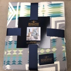 Pendleton | Bedding | Pendleton Throw Harding Luxe Grey Multi Nwt | Poshmark